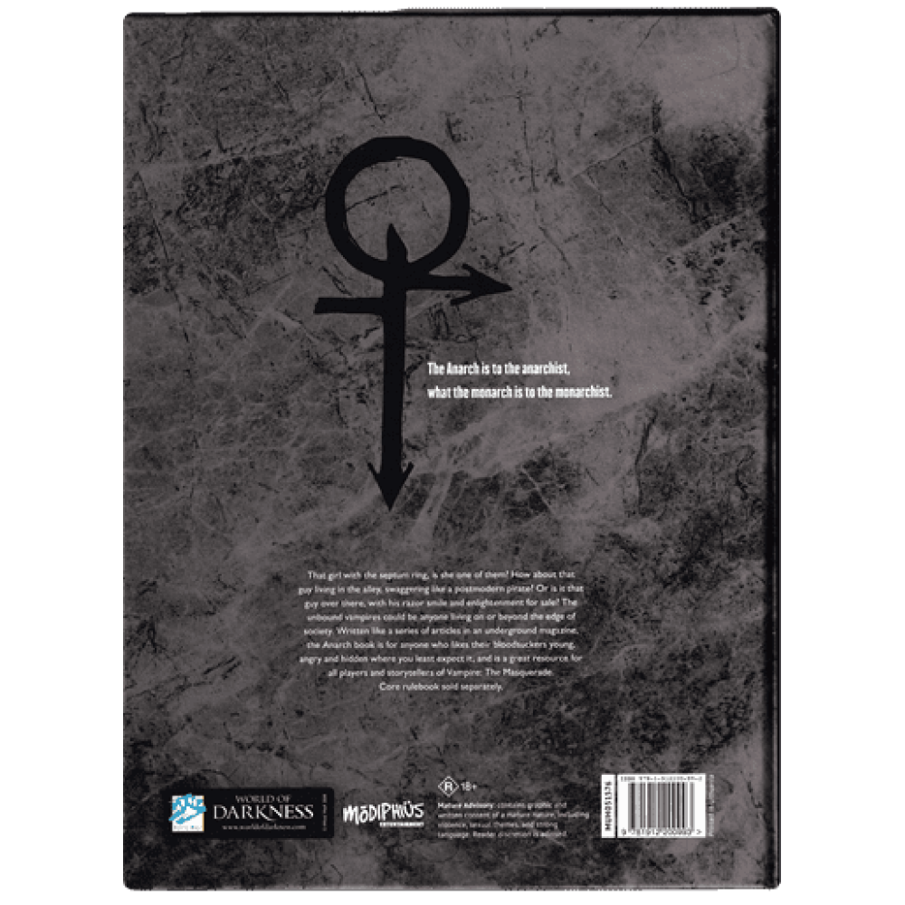 Vampire The Masquerade: Anarch 5th Edition