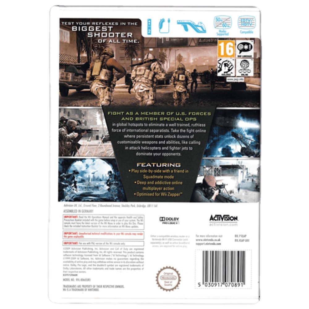 Call of Duty: Modern Warfare Reflex Edition for Nintendo Wii